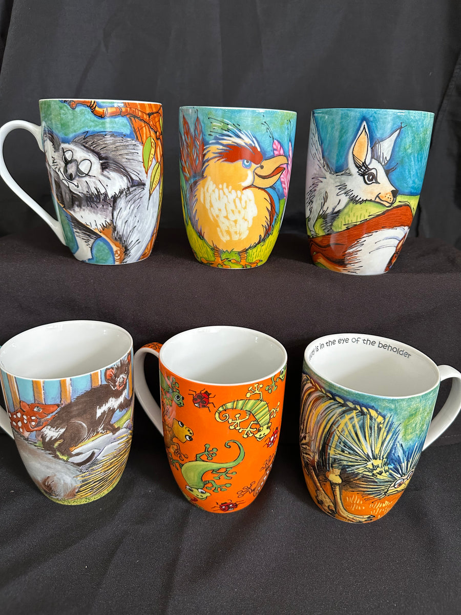 - AUSSIE ANIMALS - Designer Mugs set of 6 – Line 17 - Your Gourmet ...