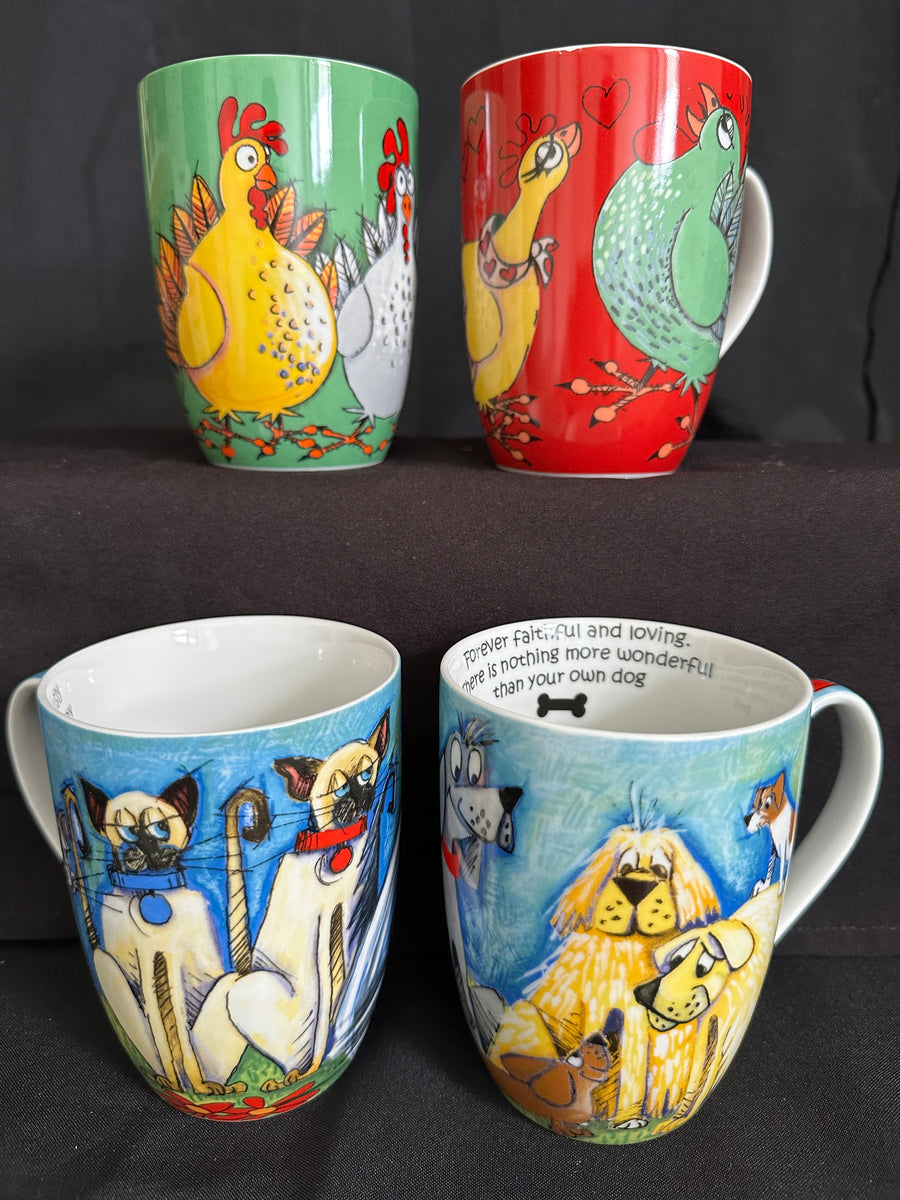 - HOT FAVOURITES - Set of 4 Designer Mugs – Line 17 - Your Gourmet ...
